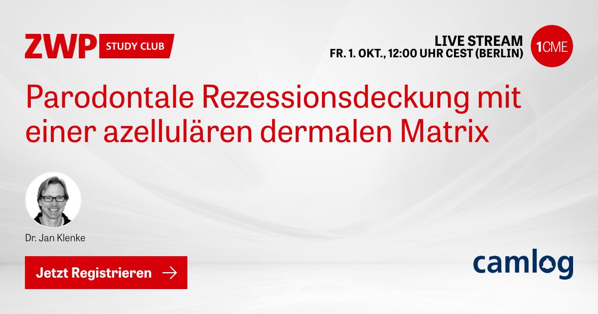 Parodontale Rezessionsdeckung mit einer azellulären dermalen Matrix ...