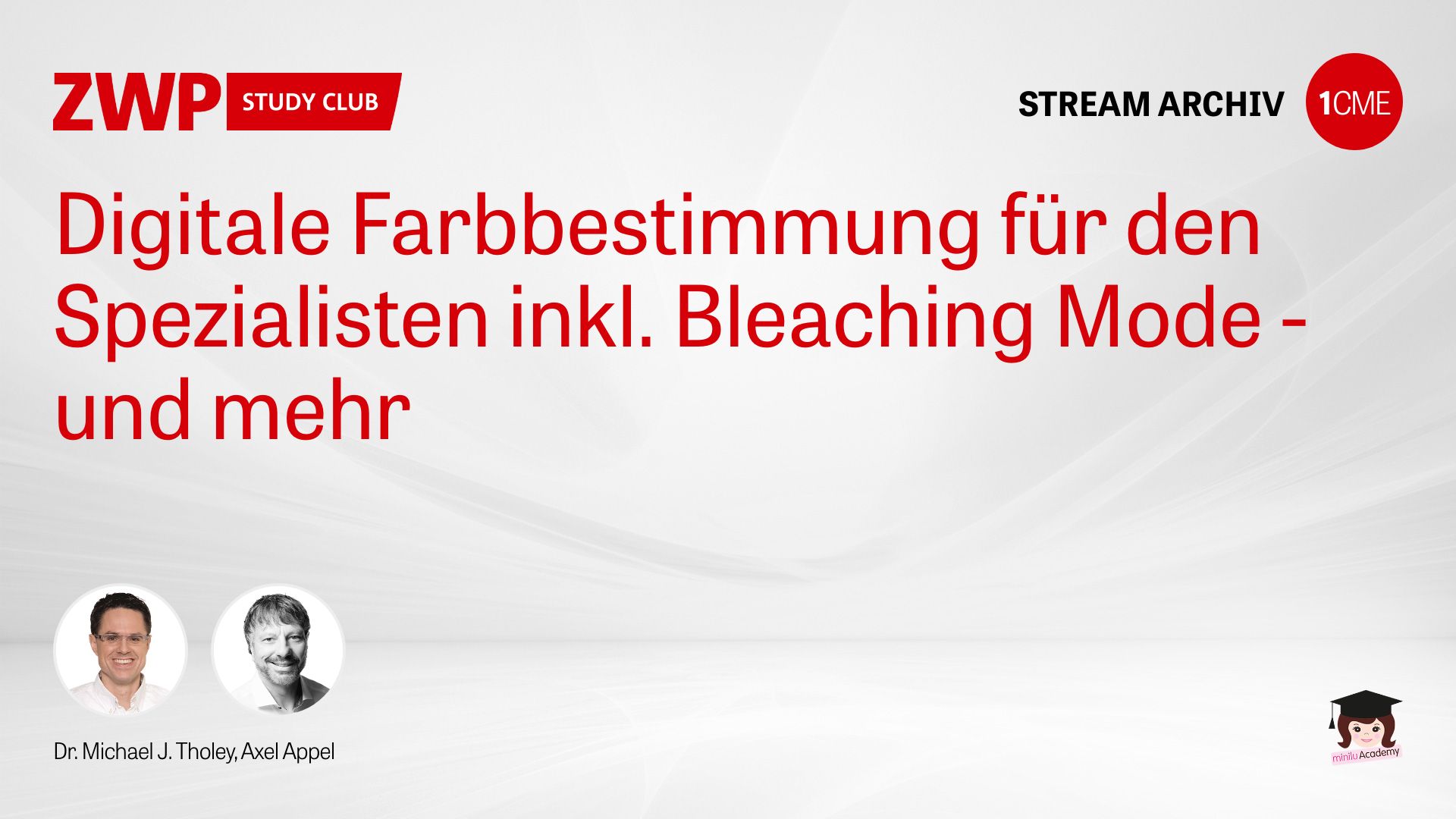 Digitale Farbbestimmung für den Spezialisten inkl. Bleaching Mode - und mehr - Webinar - ZWP ...