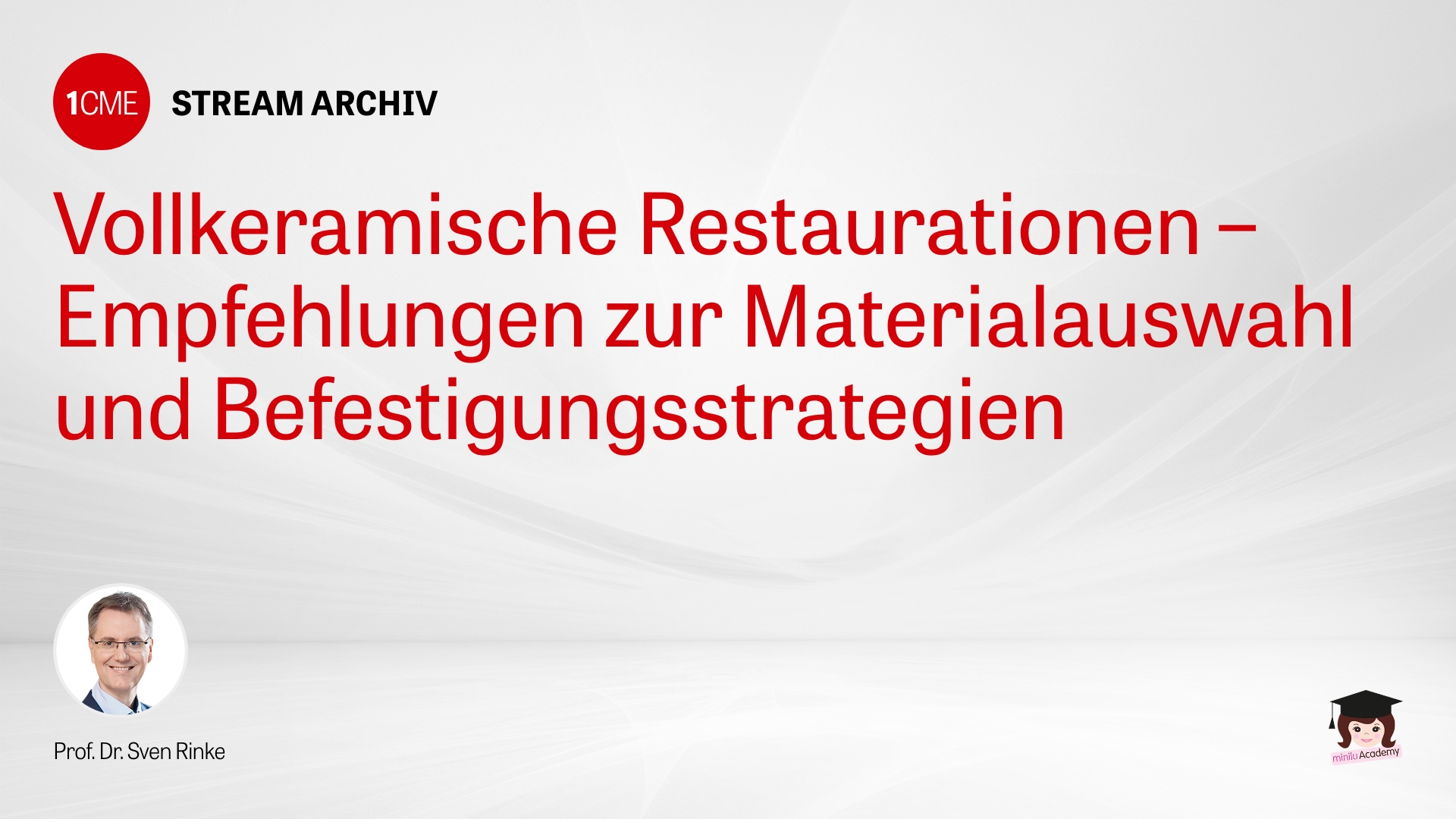 Vollkeramische Restaurationen – Empfehlungen zur Materialauswahl und Befestigungsstrategien ...