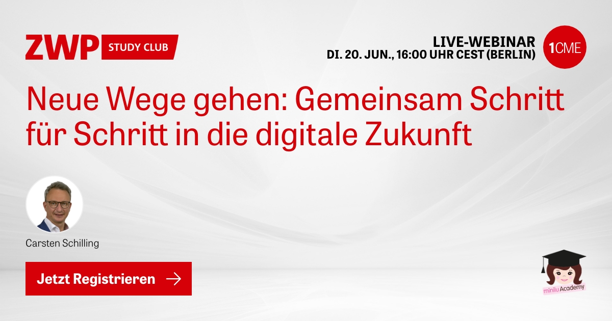 Neue Wege gehen: Gemeinsam Schritt für Schritt in die digitale Zukunft - Webinar - ZWP Study Club