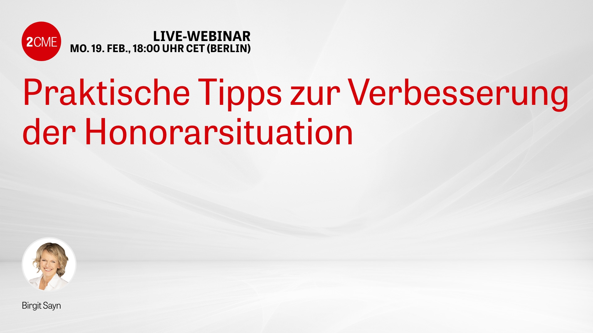 Praktische Tipps zur Verbesserung der Honorarsituation - Webinar - ZWP Study Club